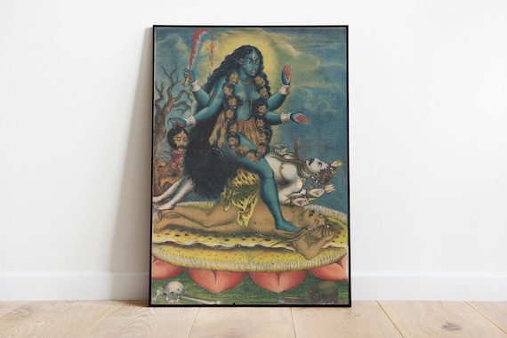 Kali Poster Kali Painting Ma Kali Print Divine Feminine - Etsy