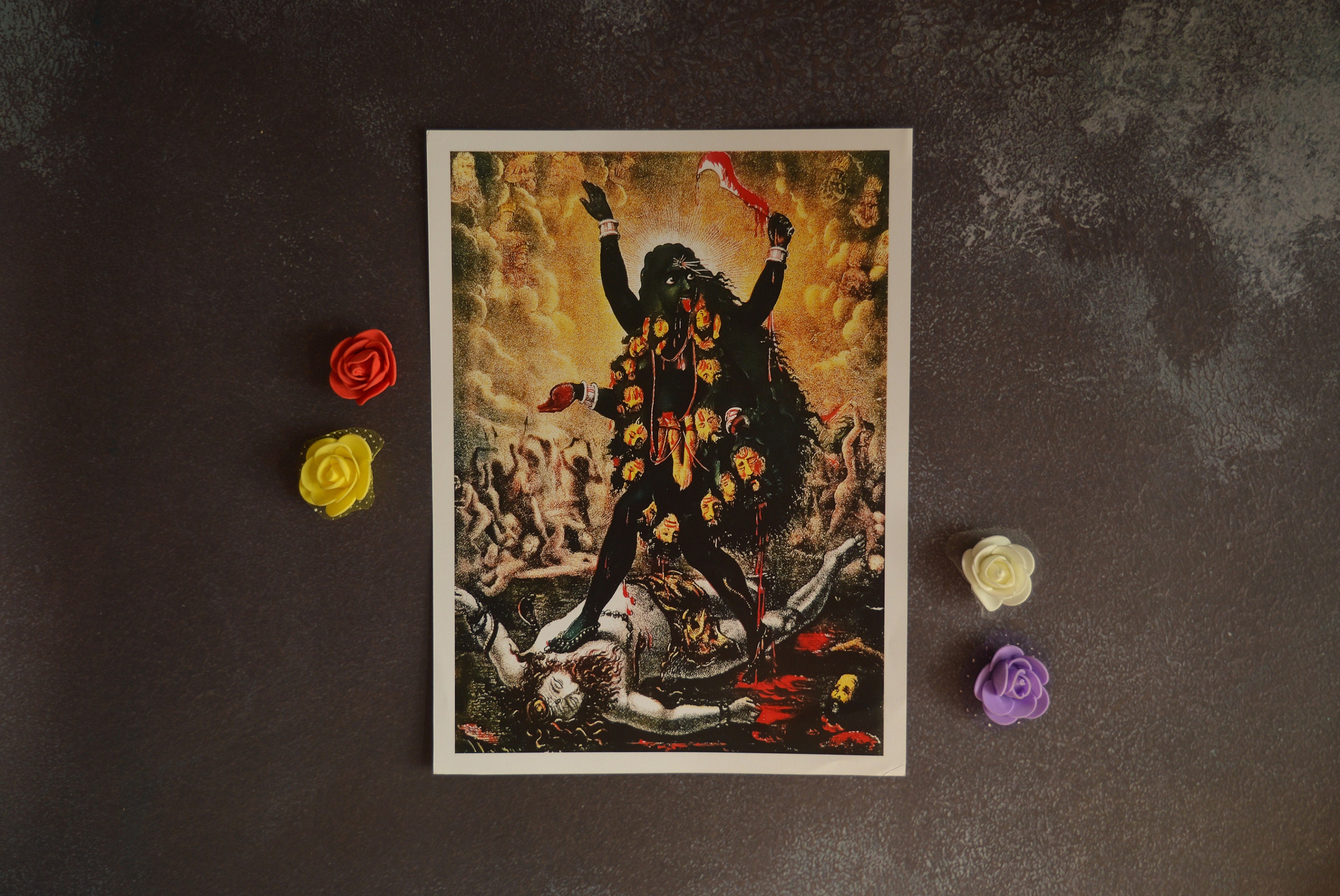Kali Print, Kali Poster, Ma Kali Art, Indian Devotional Print, Kalika ...