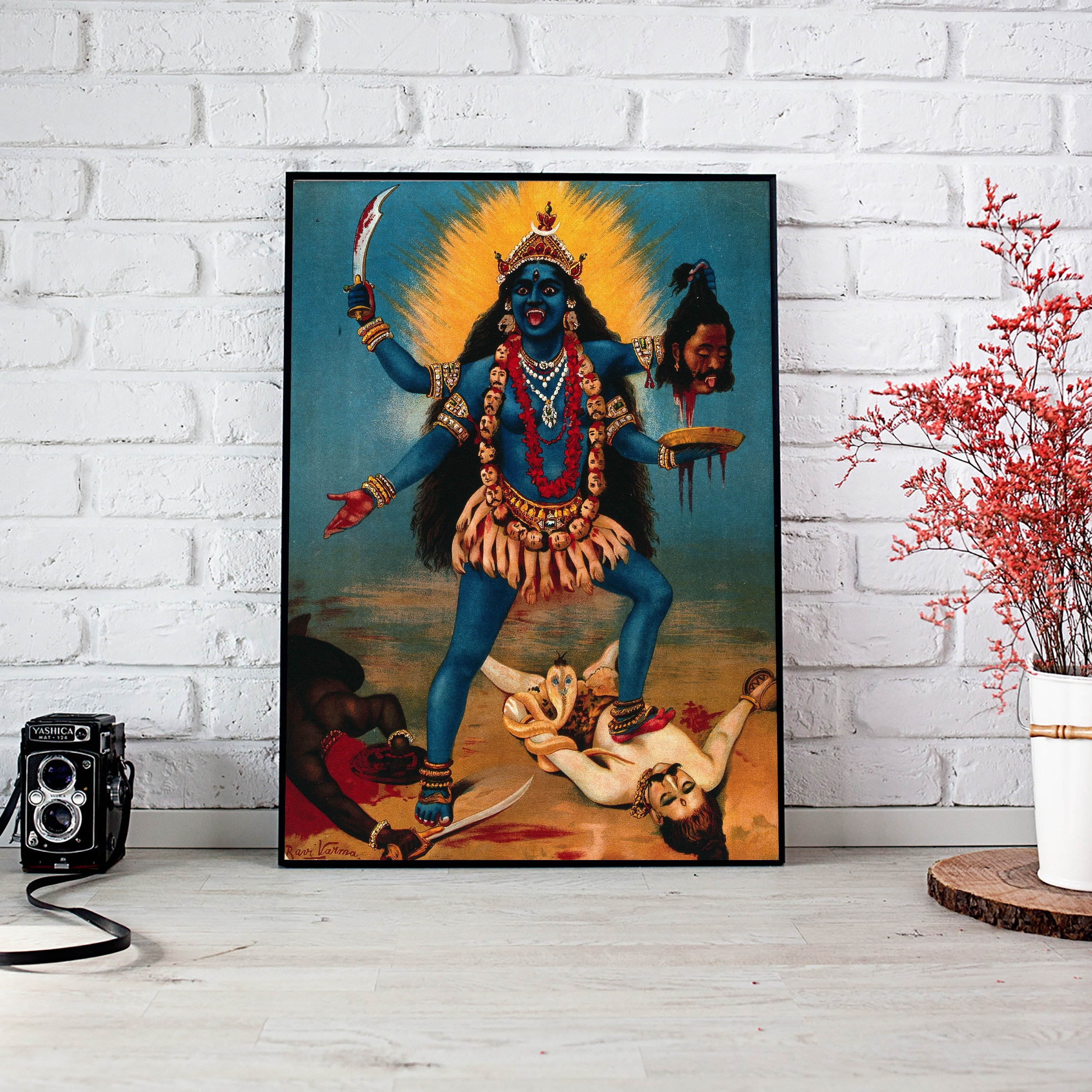Ma Kali Poster Ma Kali Standing on Shiva Kali Print Indian | Etsy