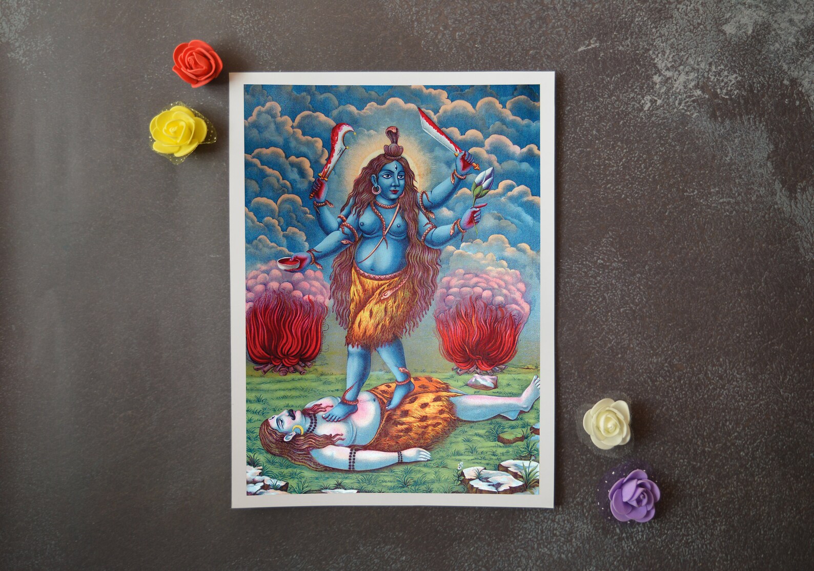 Ma Tara Poster, Das Mahavidya, Tantric Devi, Goddess Tara Print, Indian ...