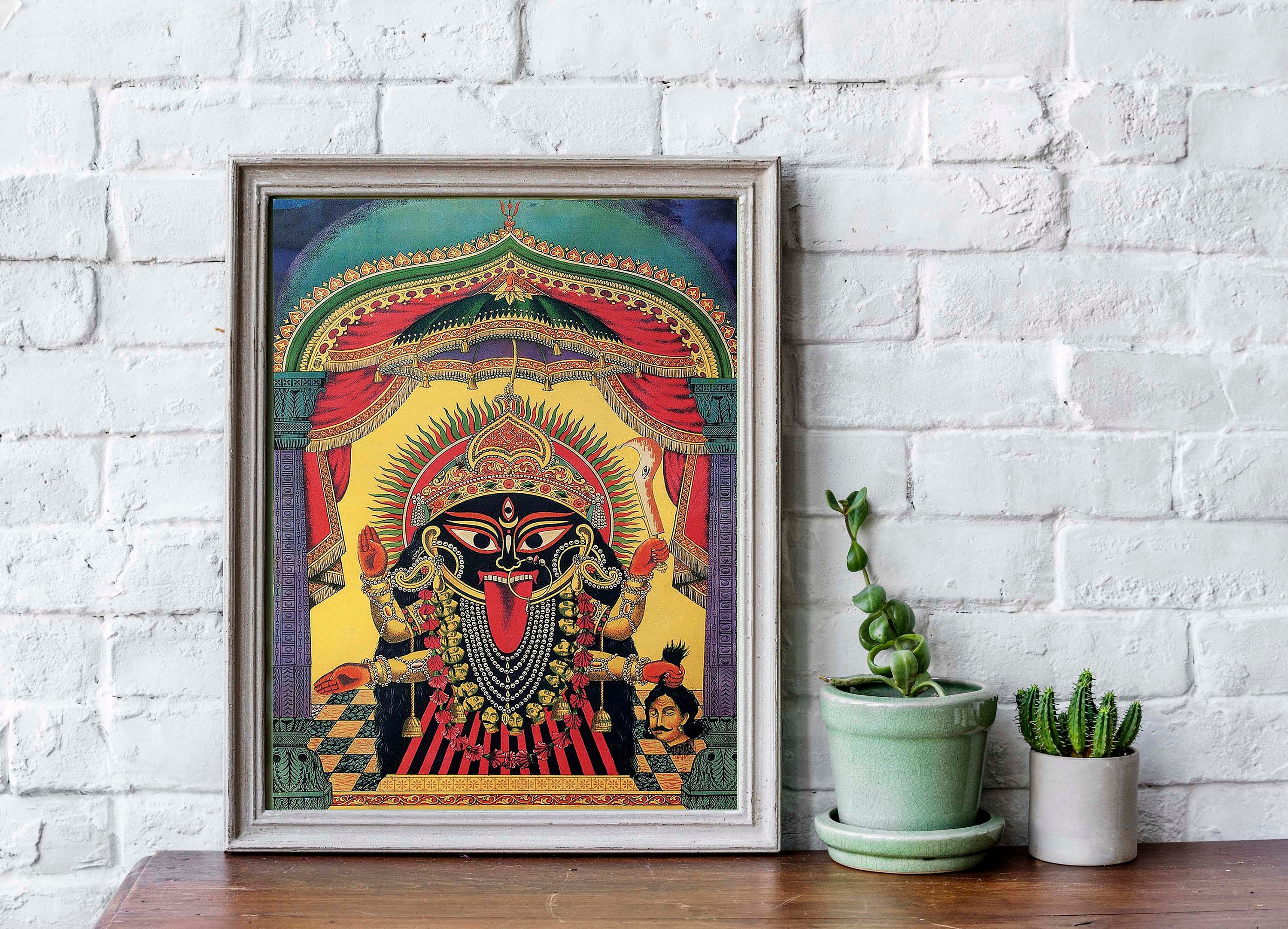 Ma Kali Poster Spiritual Art Print Kali Print Goddess Kali - Etsy