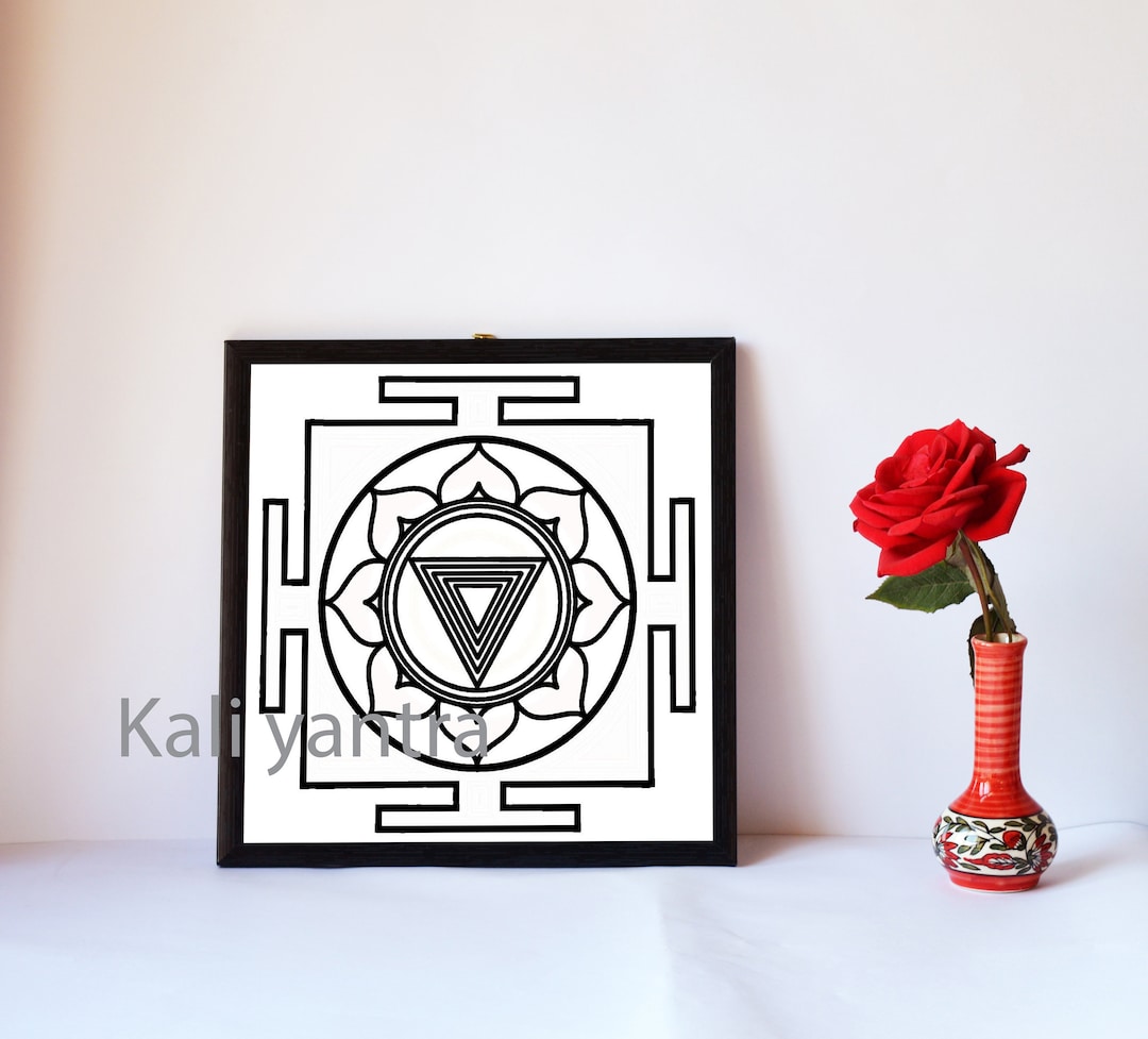 Mother Kali Yantra Printable, Kali Goddess Yantra, Sacred Geometry ...