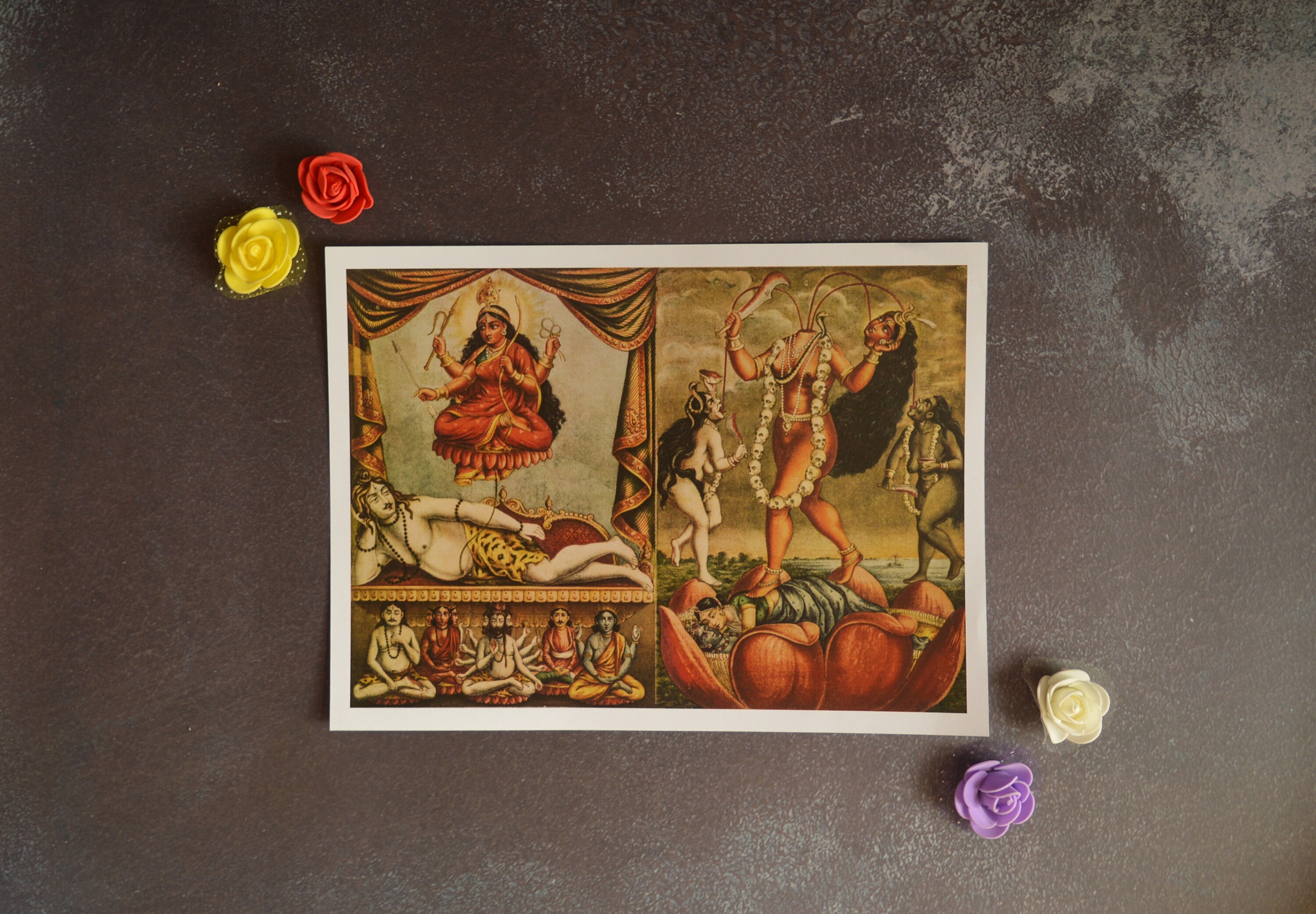 Set 2 Mother Chinnamasta and Tripur Sundari Print, Ma Lalita and Jogani ...