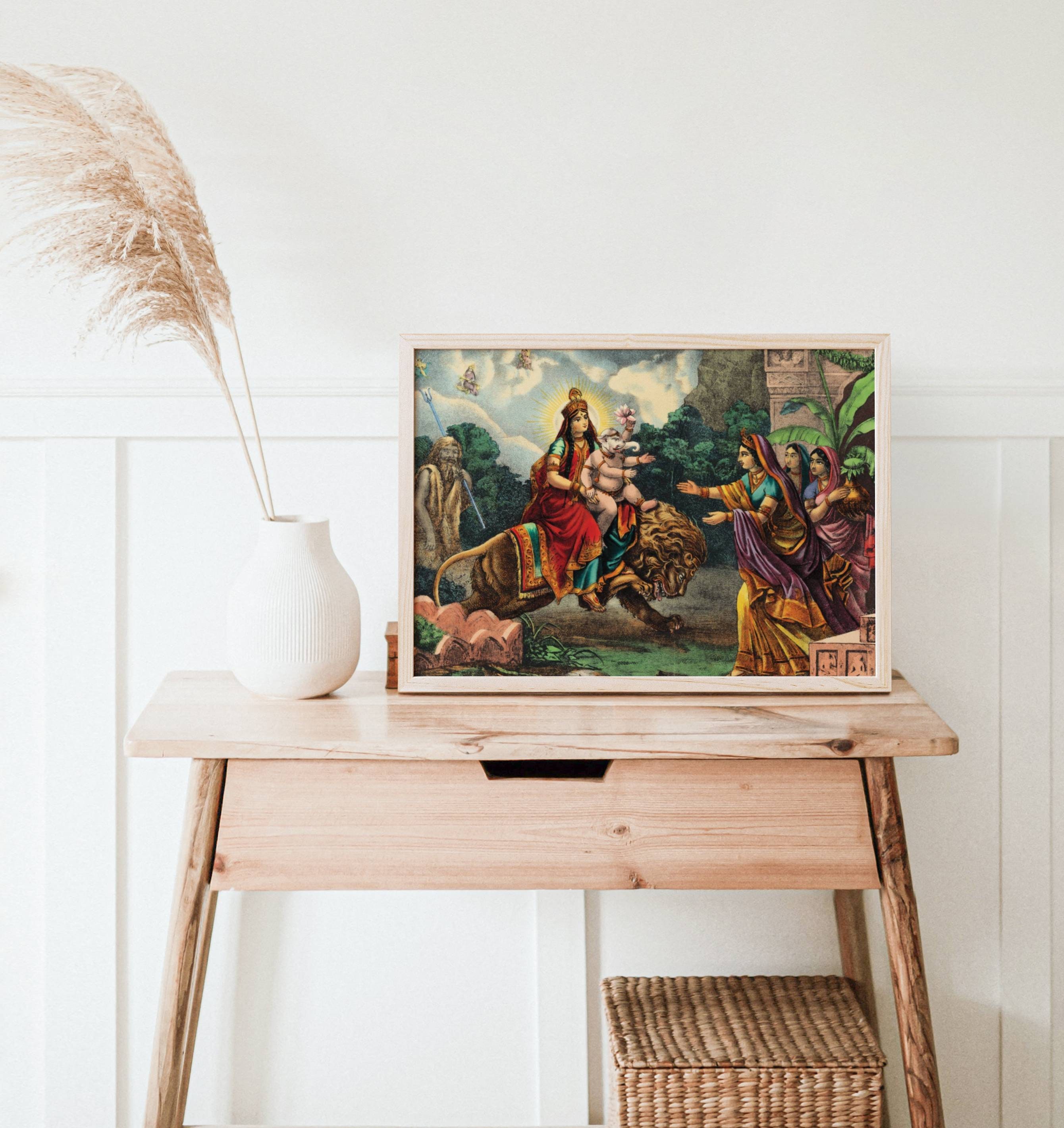 Sri Durga Arrives on Durga Puja Poster, Agmani- Devi Parvati Comes Home ...