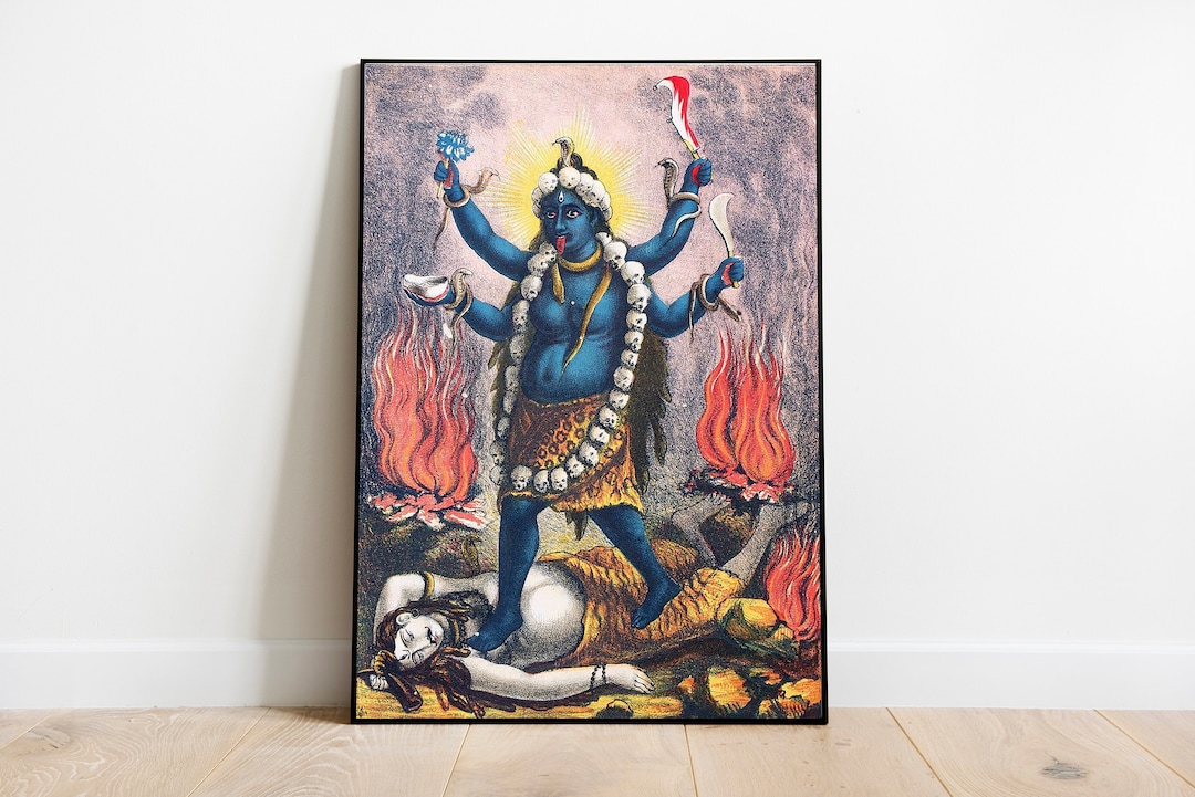Goddess Tara Vintage Art Print, Divine Mother, Hindu Tantra (digital ...