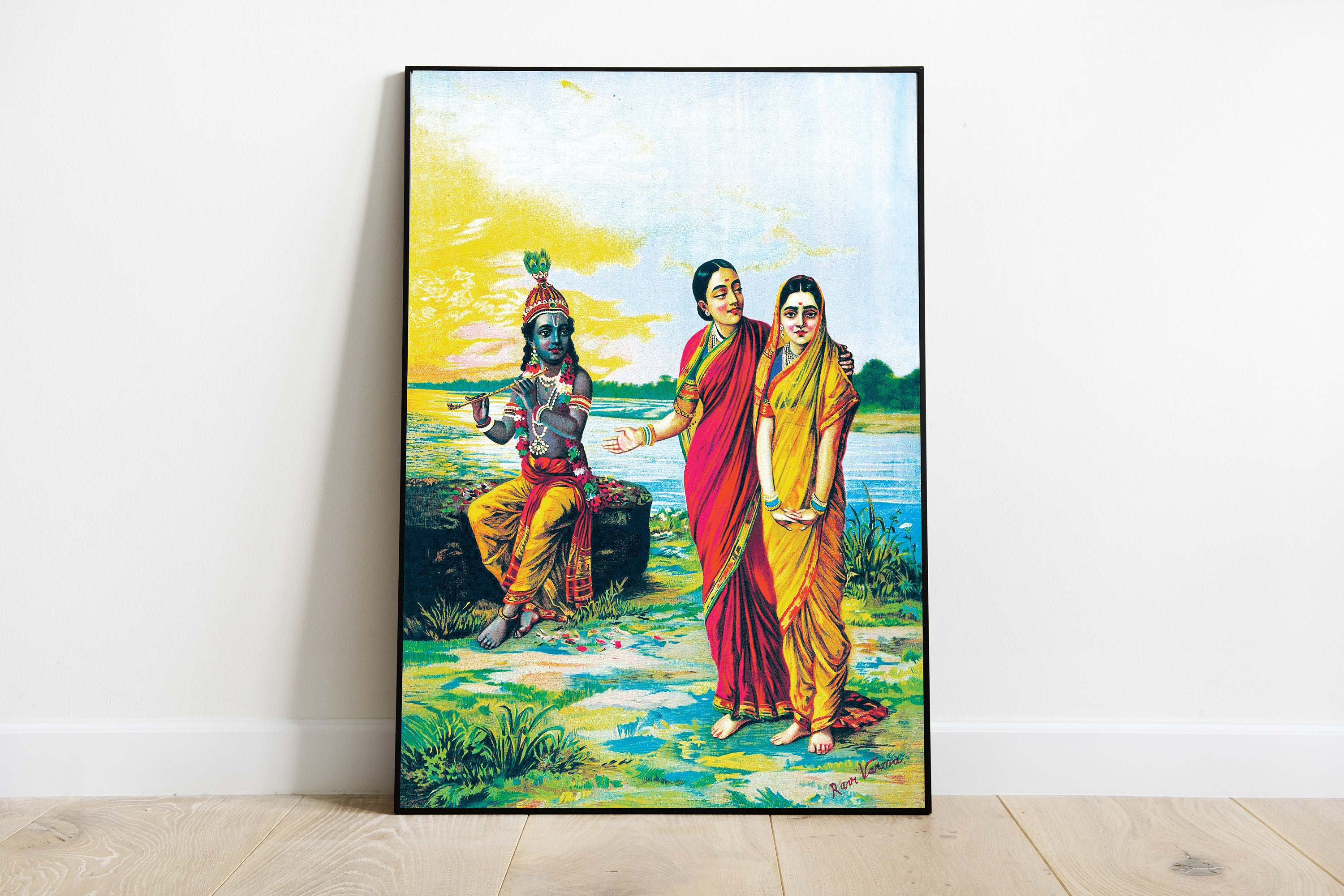 Radha Krishna Poster Radha Krishna Painting Murlidhar - Etsy