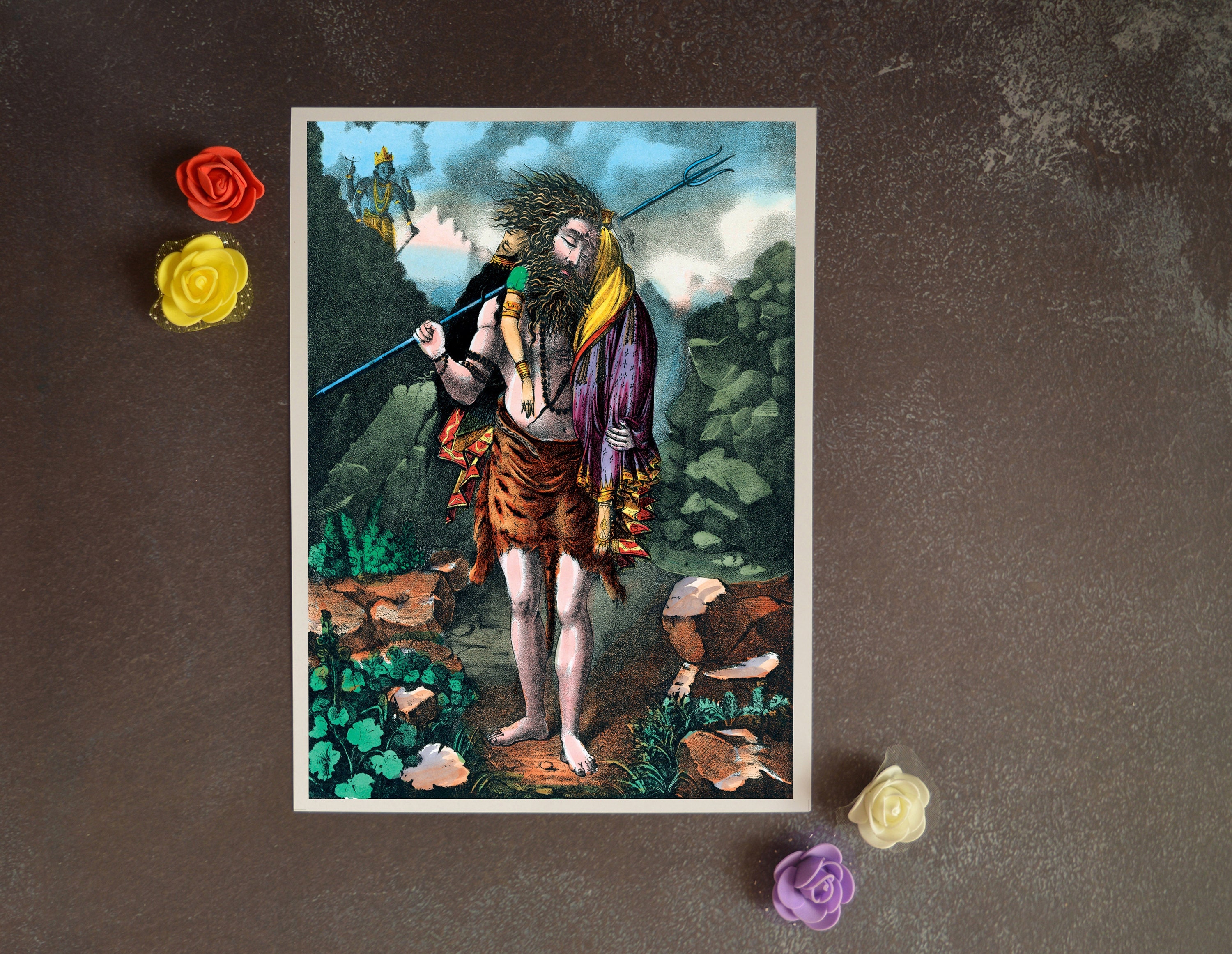 Shiva Sati Poster, Bhagwan Shiva Carrying the Body of Devi Sati After ...