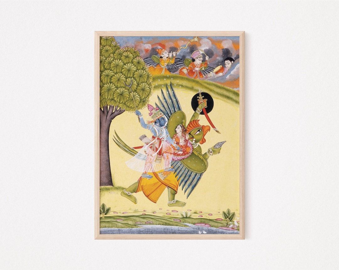 Buy Rare Depiction of Shri Vishnu as Shri Rama in Ramayana, Narayan ...