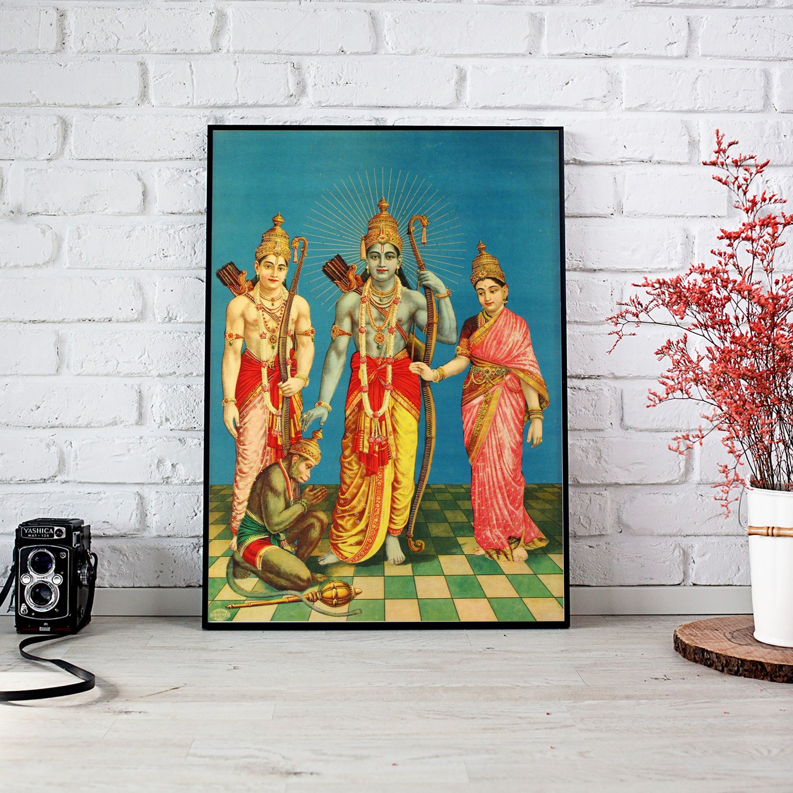 Shri Ram Painting Rama With Sita Lakshman and Hanuman - Etsy