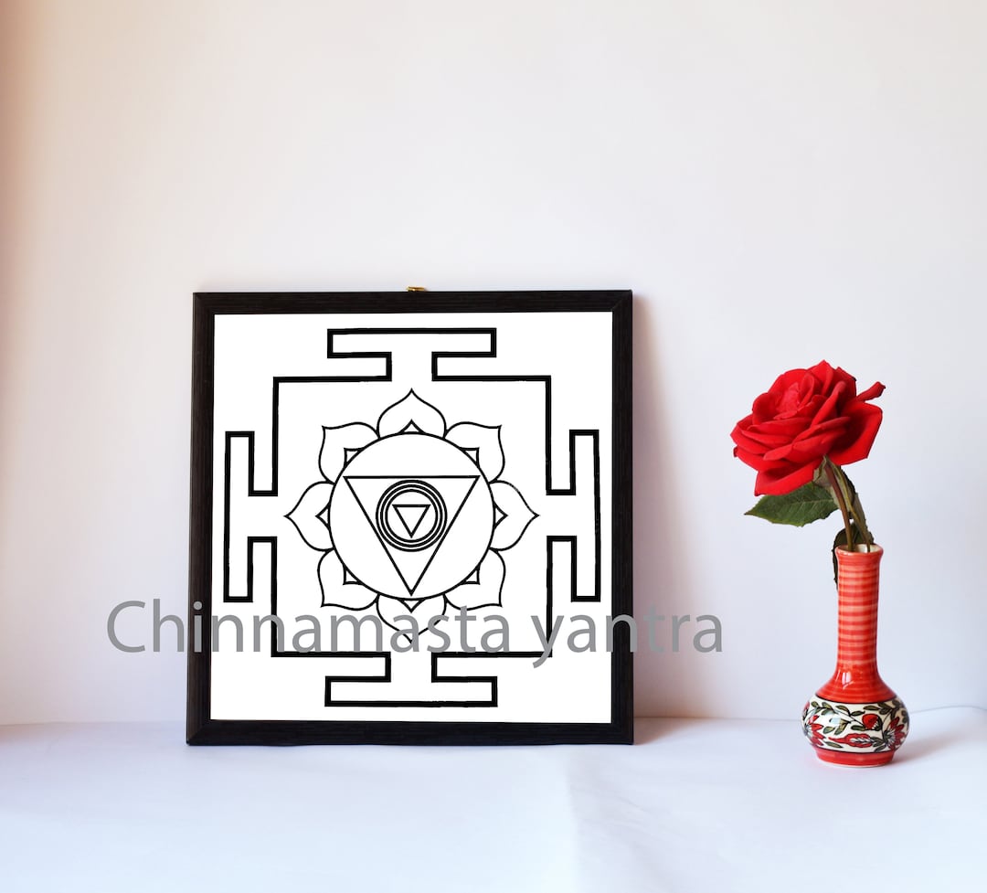 Chinnamasta Yantra, Ma Chinnamasta Scared Geometry,hindu Religious Art ...
