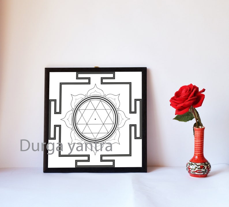 Durga Yantra Art: Mandala Printable, Indian Goddess (digital Download ...