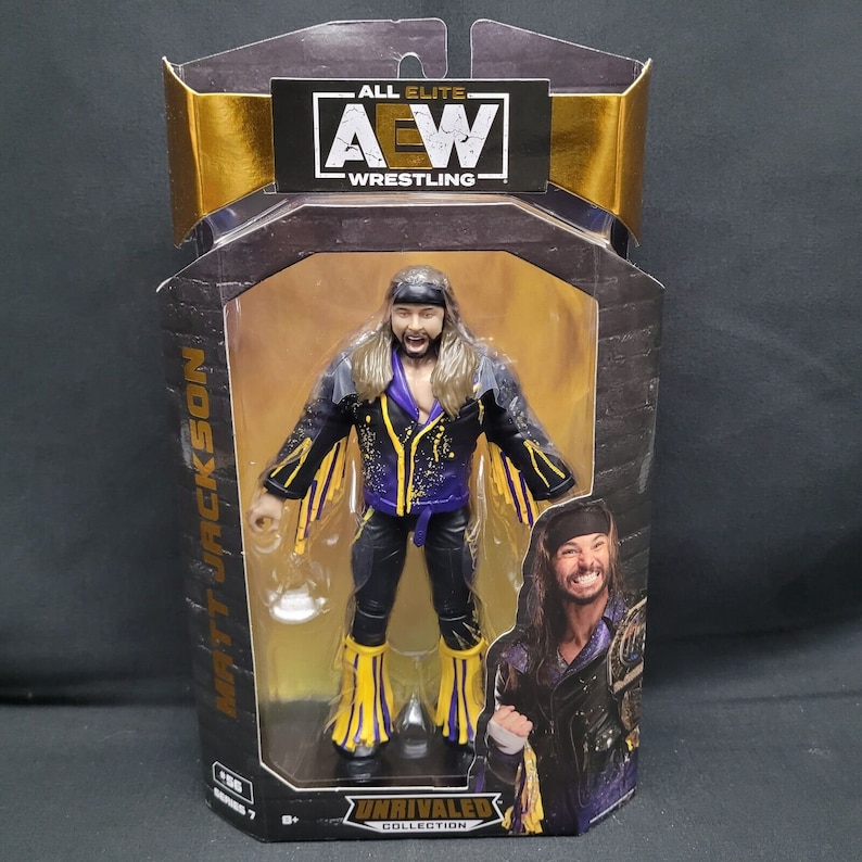 AEW Toy Wrestling Action Figure Matt Jackson AEW Unrivaled - Etsy
