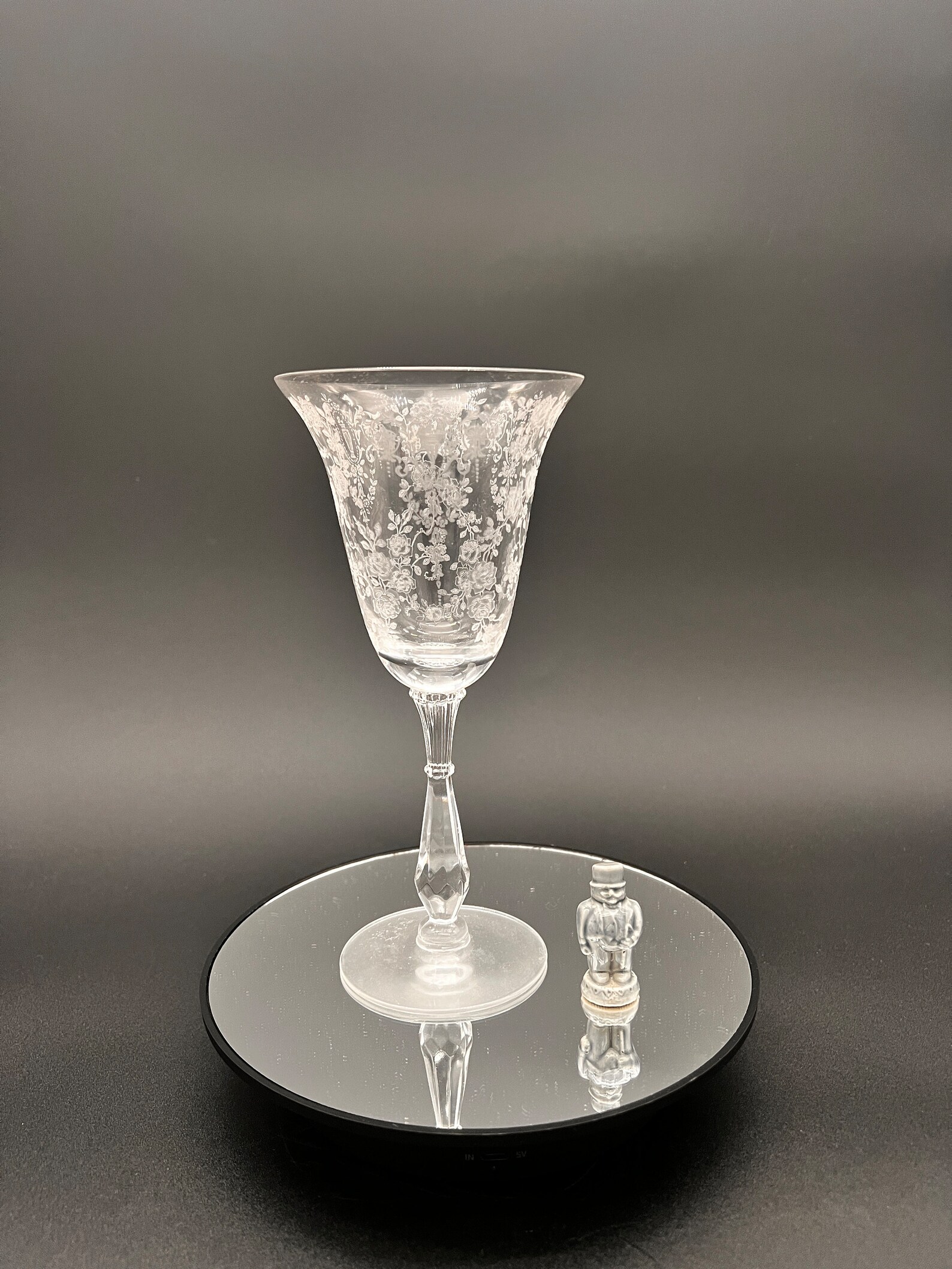 Vintage 1940s Tiffin Franciscan Glass, Cherokee Rose Pattern Claret ...