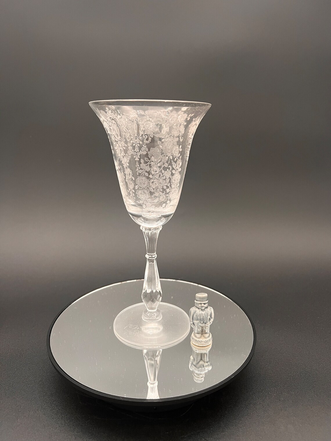 Vintage 1940s Tiffin Franciscan Glass, Cherokee Rose Pattern Claret ...
