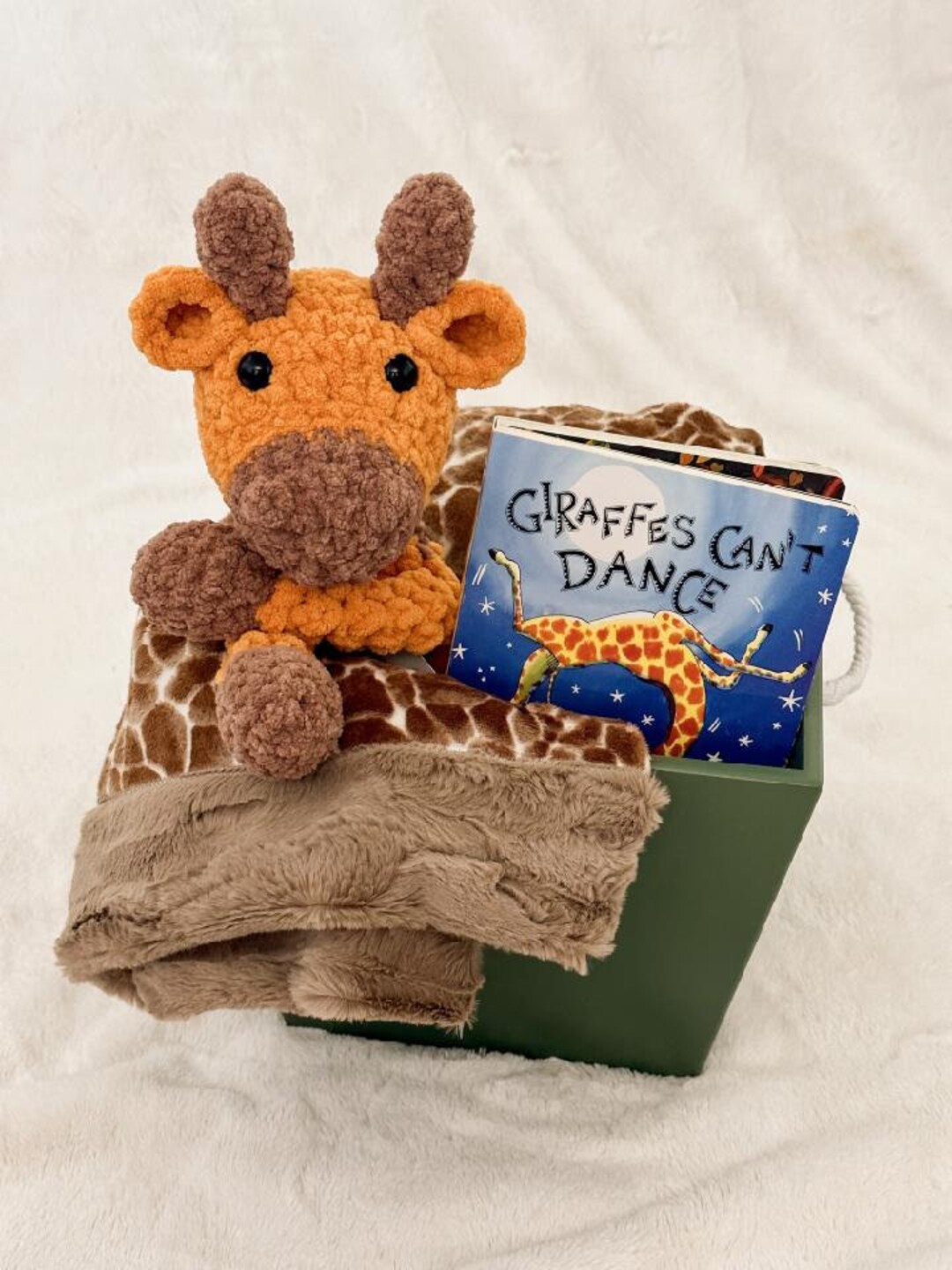 Giraffe Bundle Box: Giraffe Baby Blanket, Giraffe Buddy, Giraffe Board ...