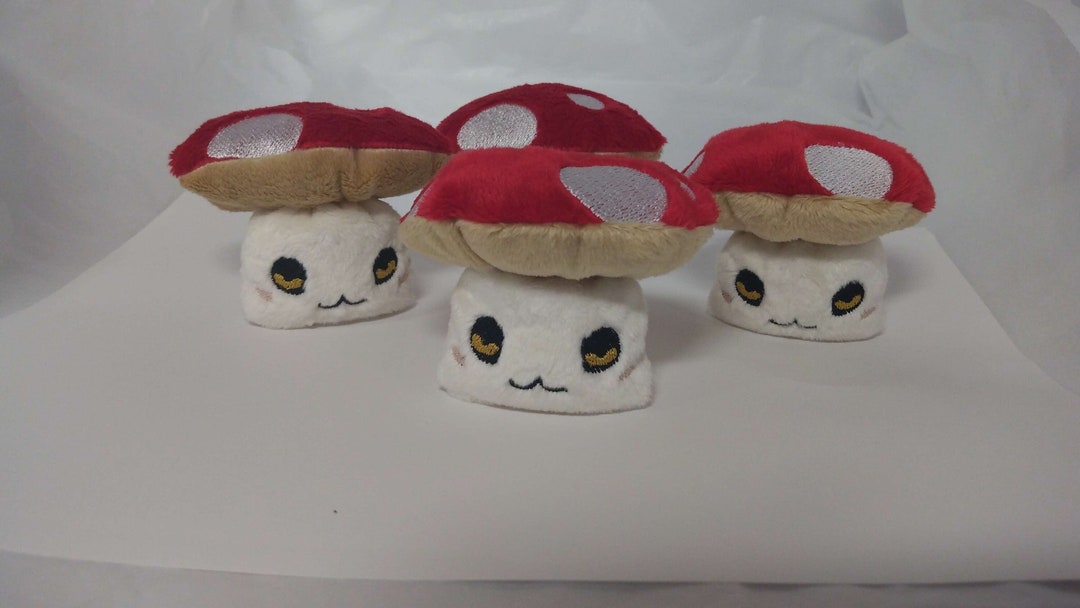 Small Cute Mushroom Plush Desk Decor (~3-4 Inches Tall) - Etsy