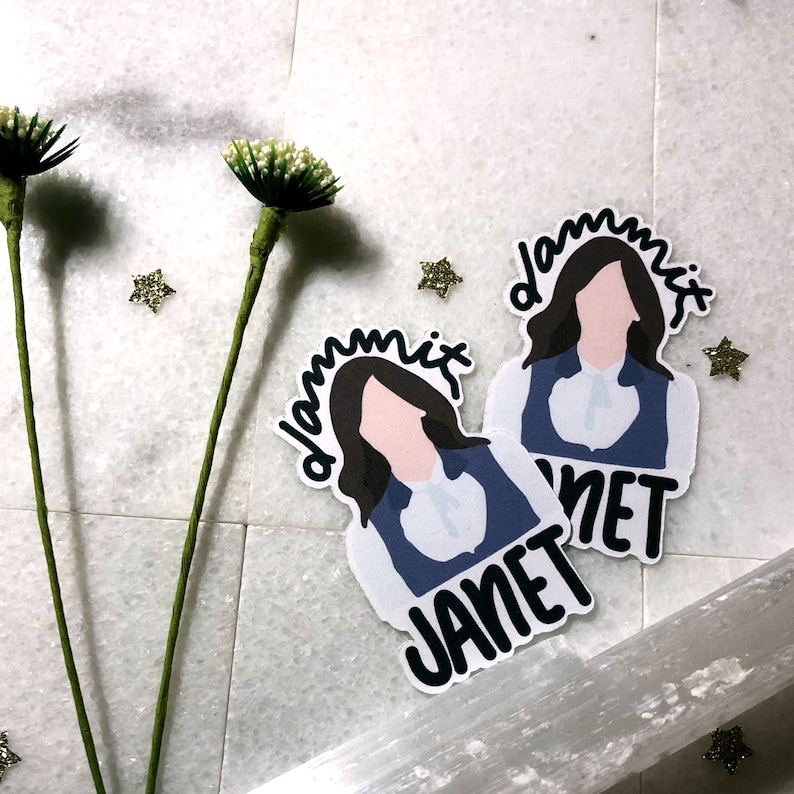 Dammit Janet Protected Sticker/decal - Etsy