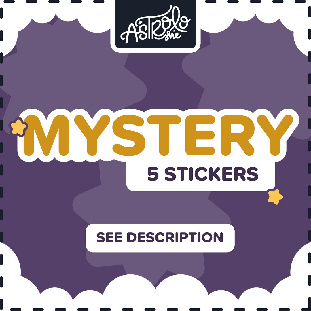 Mystery Stickers x5 Protected Sticker/decal Bundle - Etsy