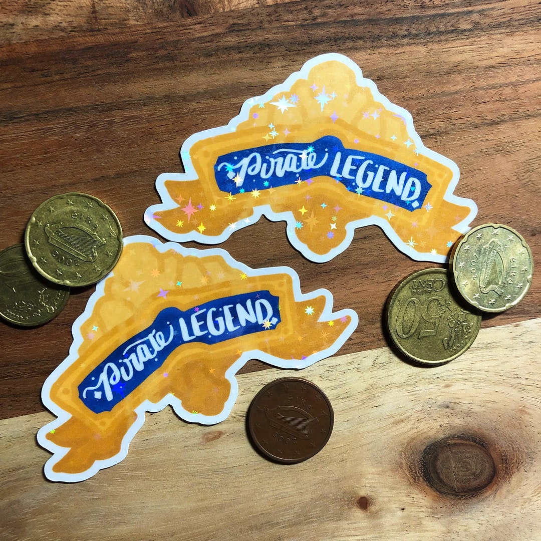 Pirate Legend (sot) | Protected Sticker/decal | Holo-star Overlay - Etsy
