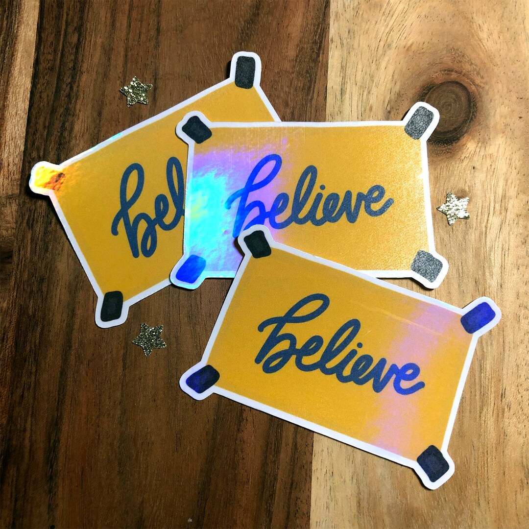 Inspirational Poster: Believe (ted Lasso) | Protected Sticker/decal ...