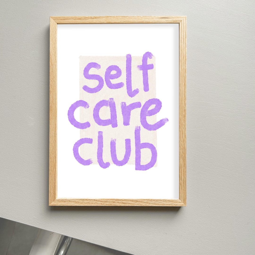 Art Print "self Care Club" / A4 - Etsy
