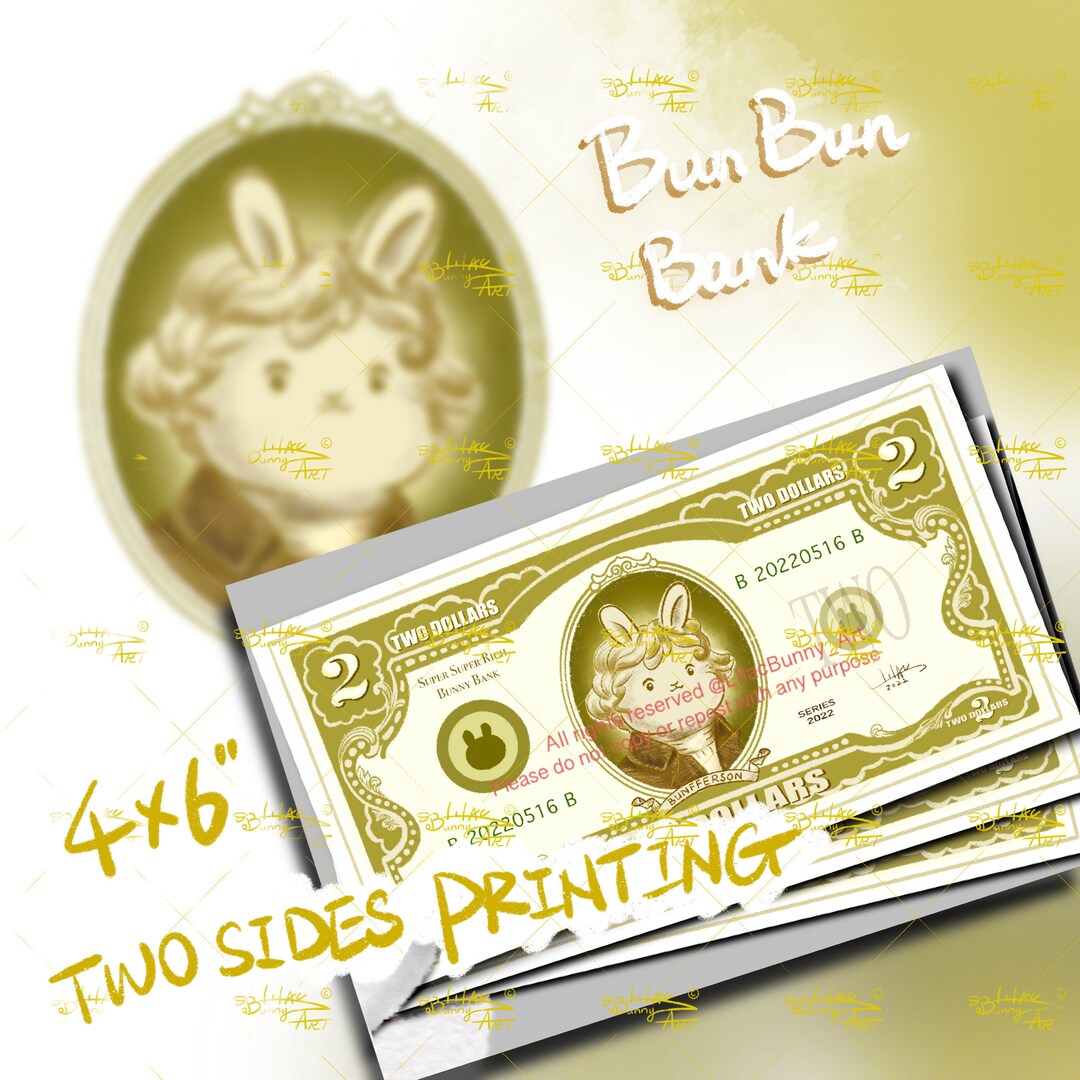 Bunny Dollar Bill, Bunny Lincoln, Bunny Jefferson, Super Rich Bunny ...