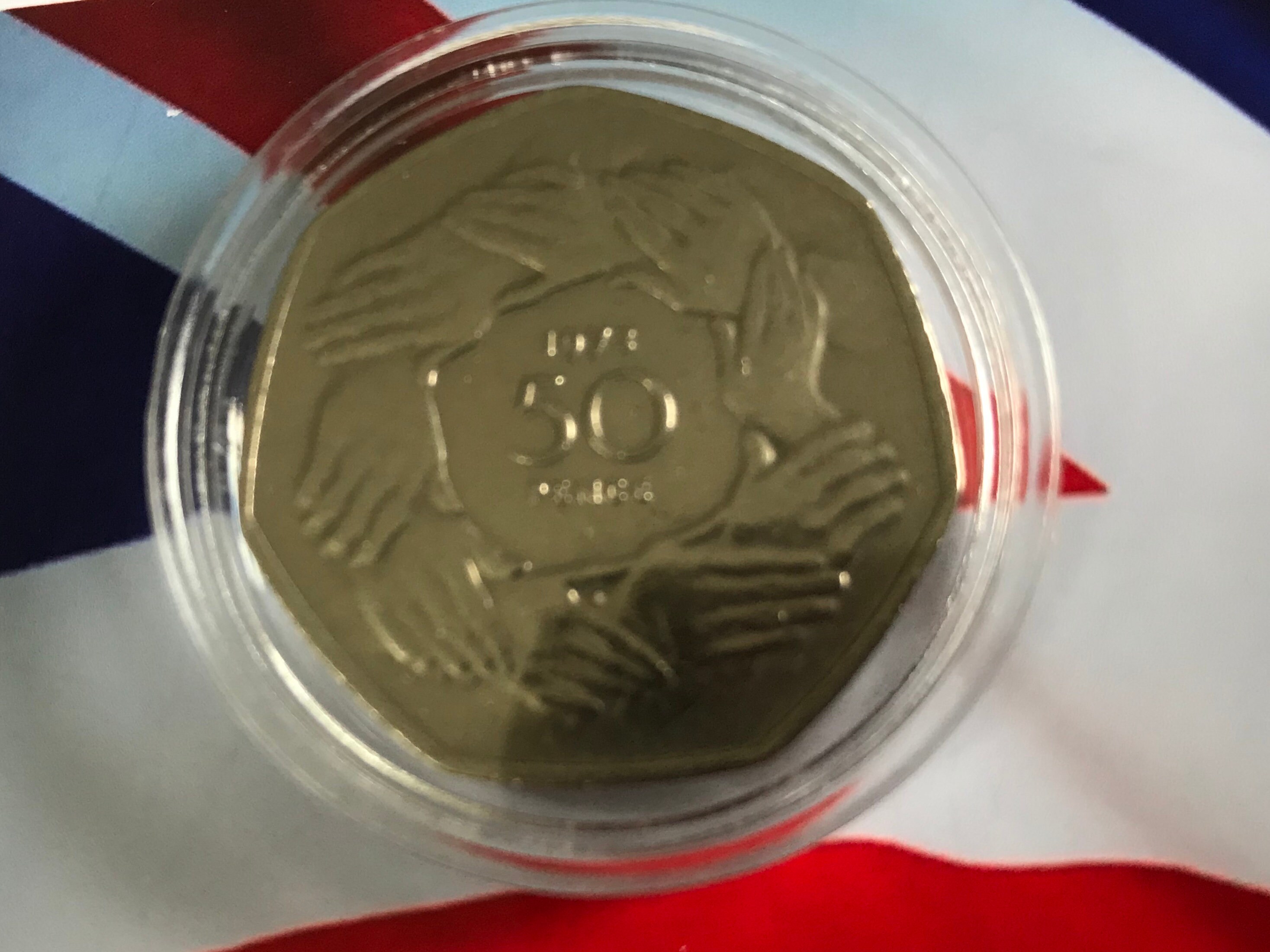 3 Collectable Commemorative Royal Mint 50p Coins Marking EEC /UK ...