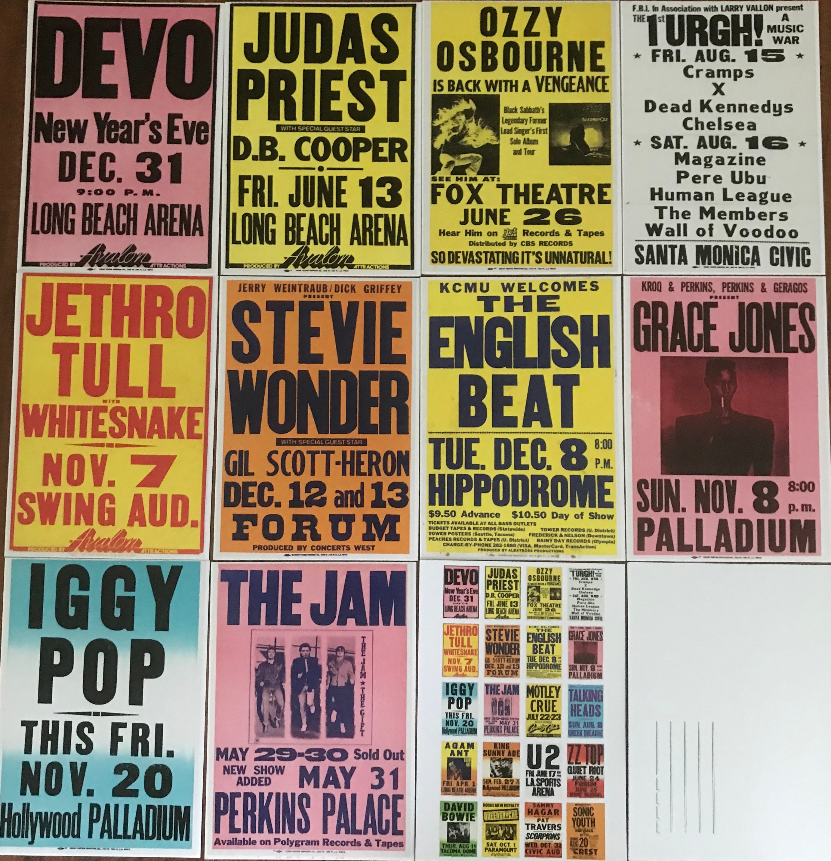 20 Iconic Music Posters as Quality Postcards - Etsy