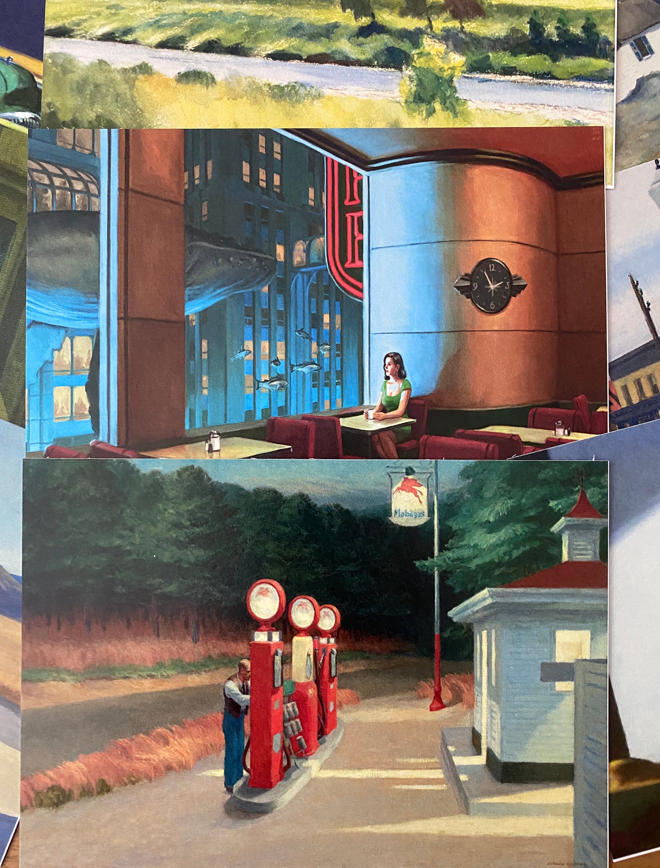 20 Classic Edwin Hopper art images reproduced as quality postcards sold ...