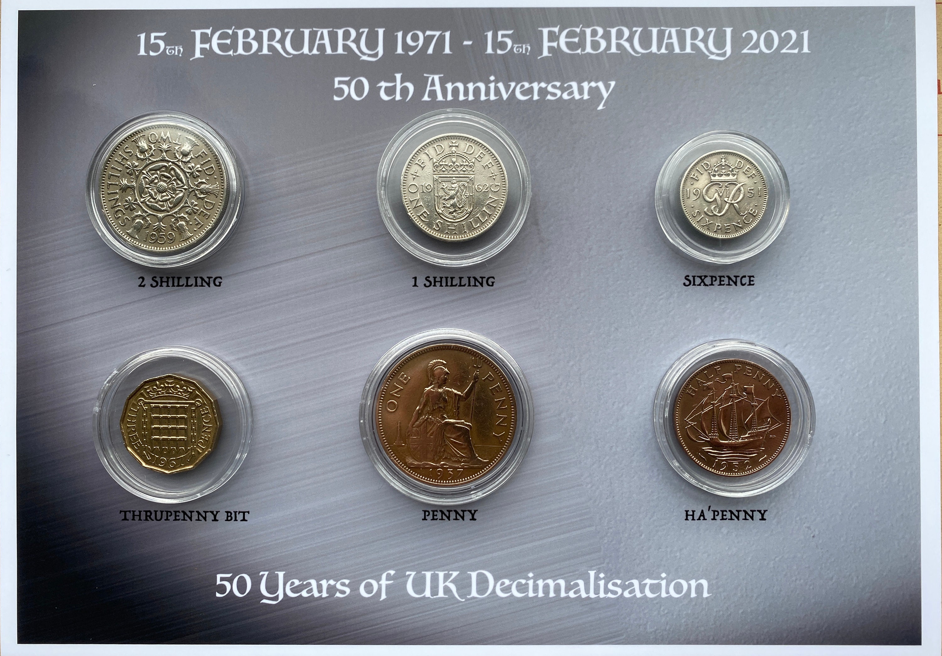 50TH Anniversary Uk Decimalisation 1971-2021 Coin Gift Set - Etsy New ...