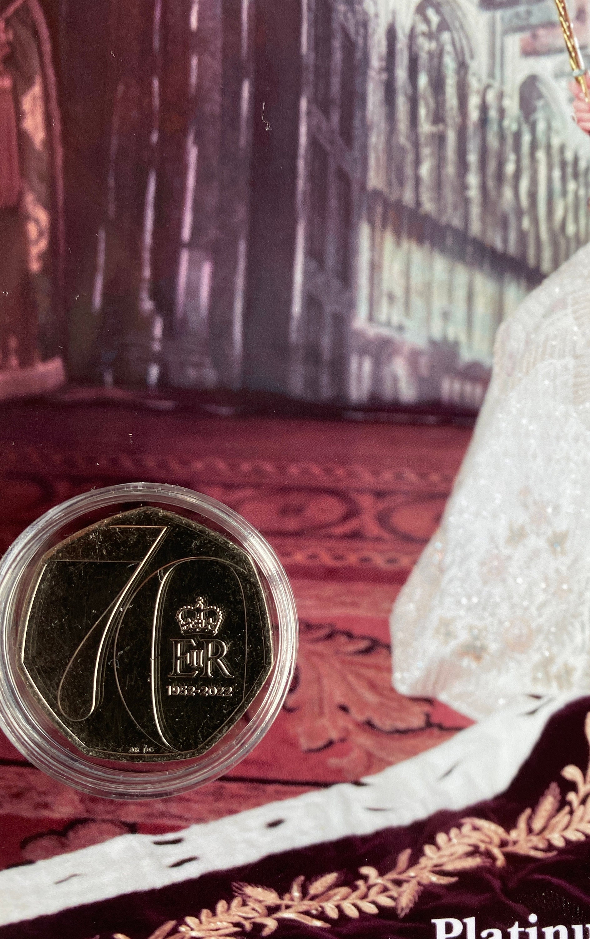 Queens 70th Jubilee Coin Display - Etsy