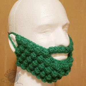 Crocheted Beard Costume: Yarn Beard for St. Patrick's Day, Santa - Etsy