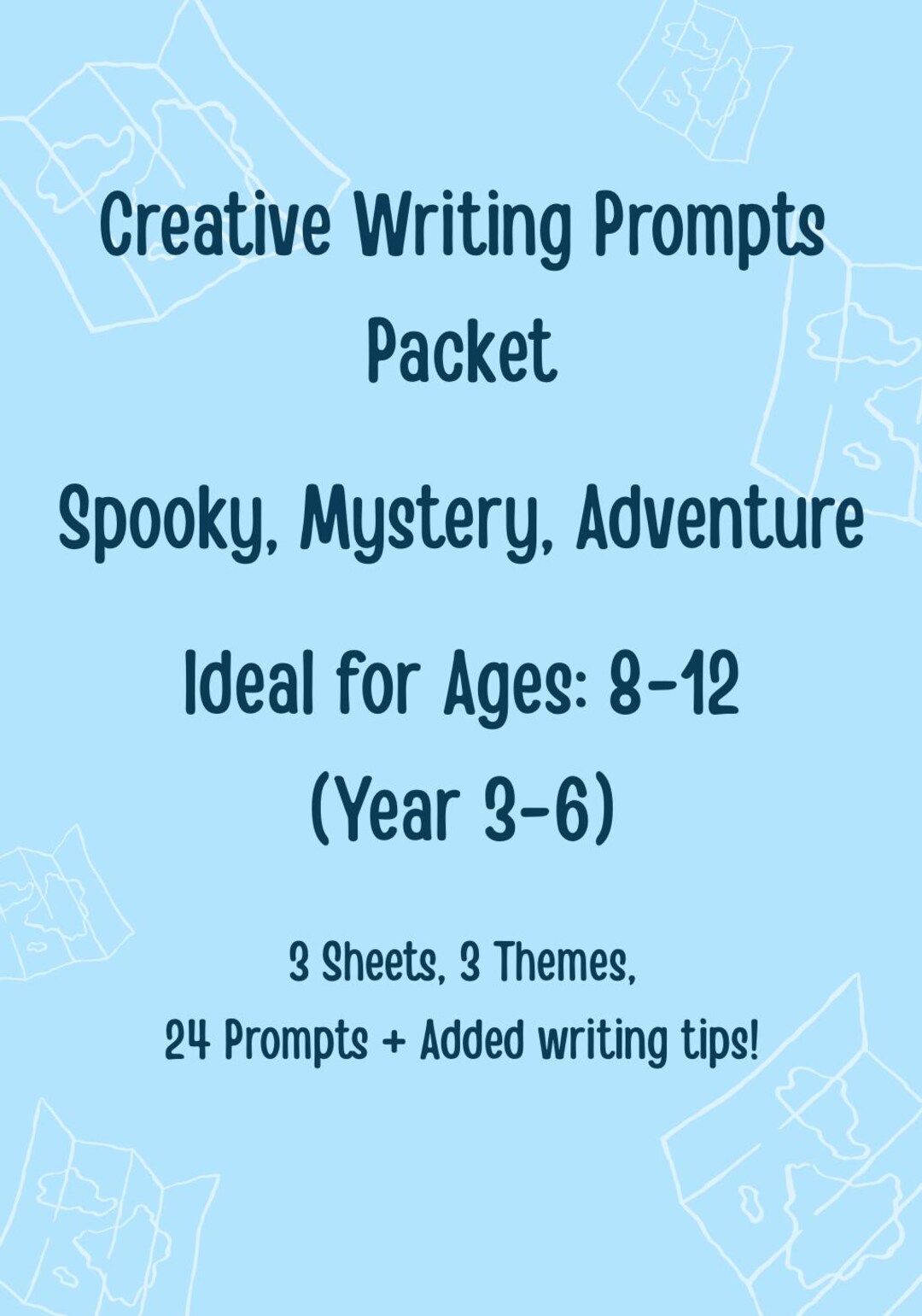 Creative Writing Prompts: Spooky, Mystery, Adventure Themes (PDF ...
