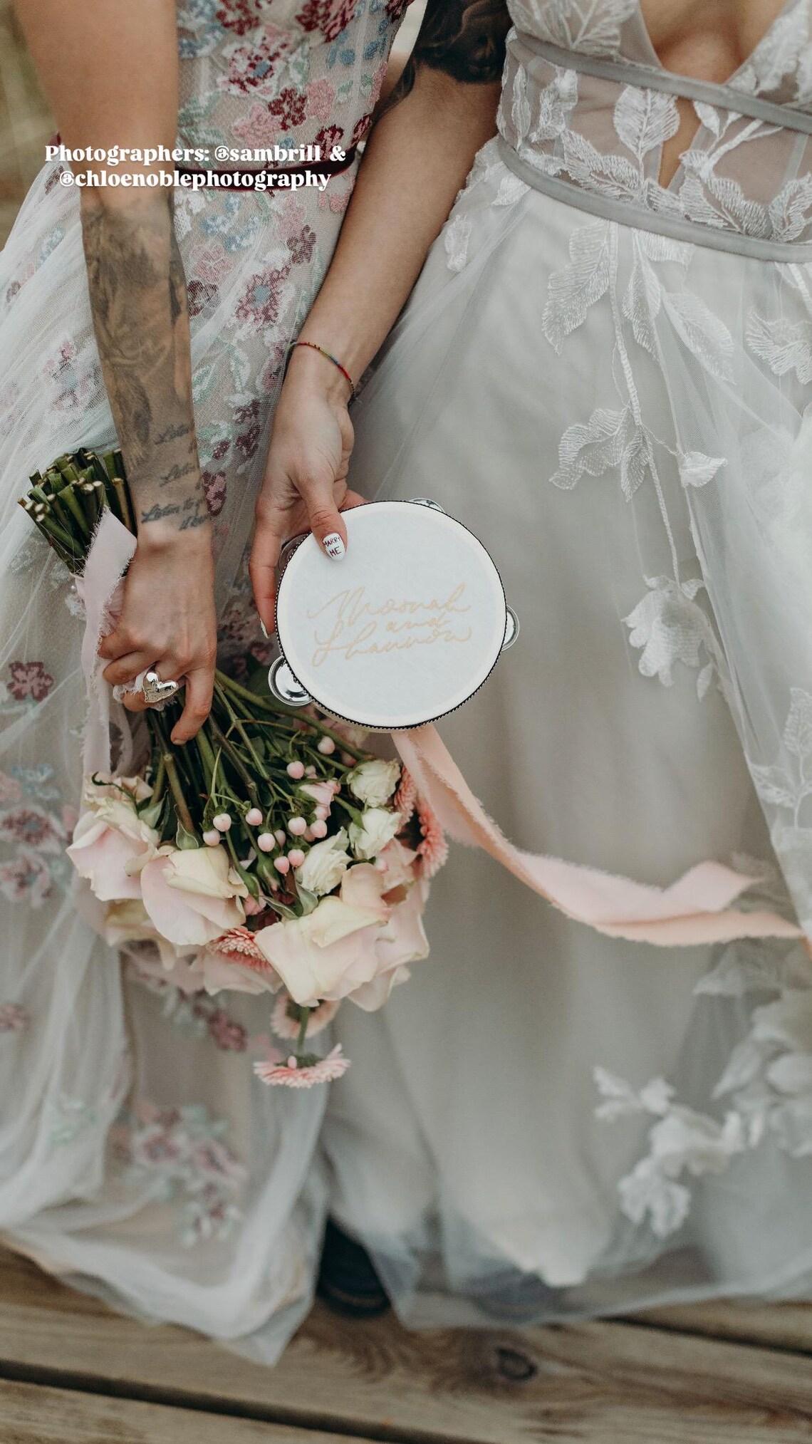 Hand-lettered Bespoke Tambourines | Personalised Tambourine | Custom ...