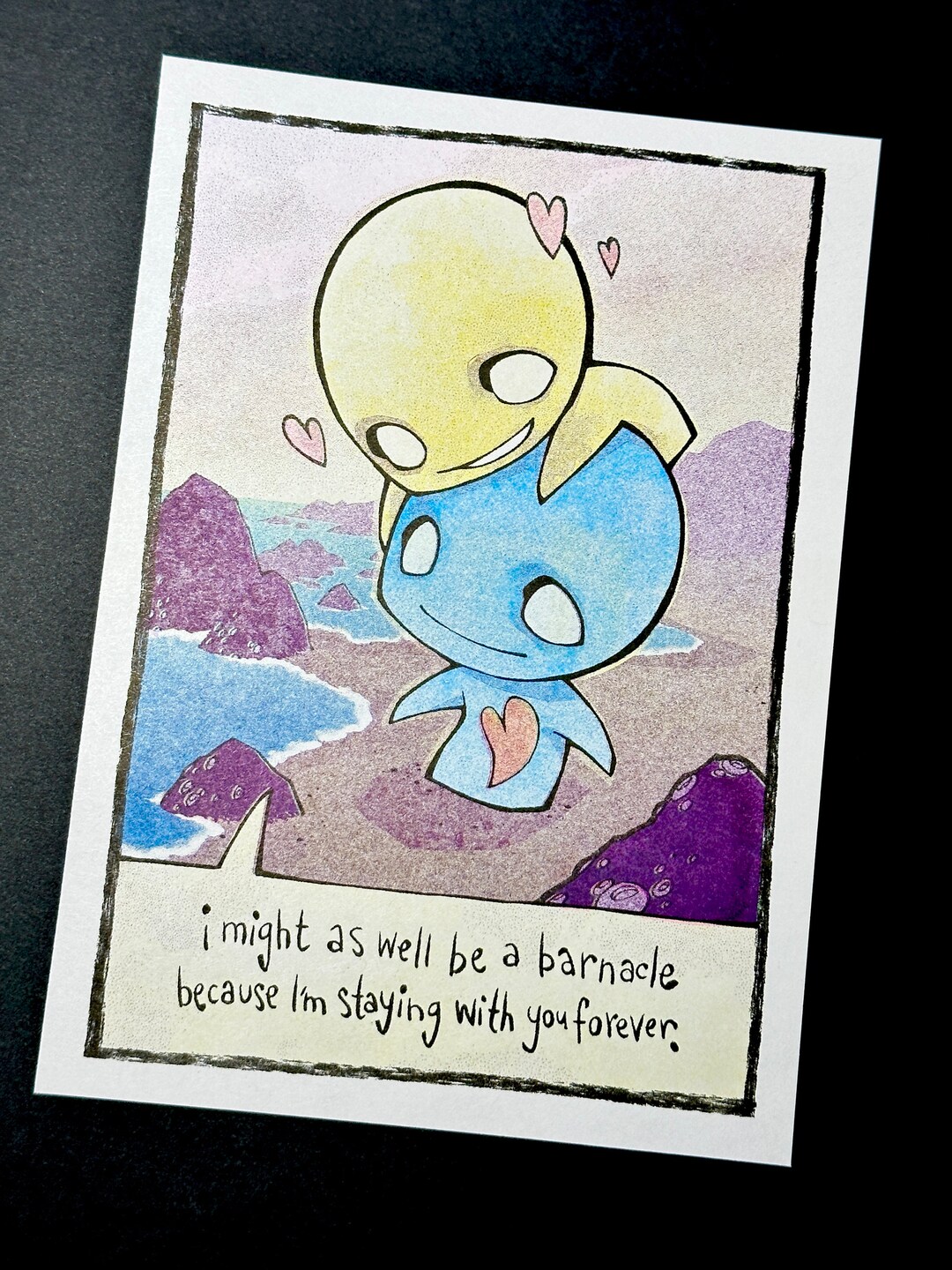 Barnacle - 5x7" Riso Print - Etsy
