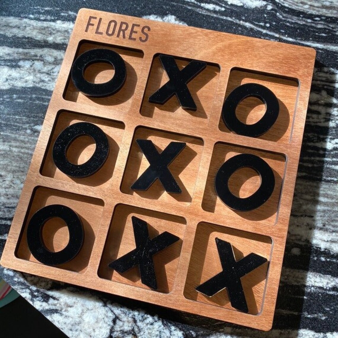 Custom Tic Tac Toe Personalized Handmade Game - Etsy