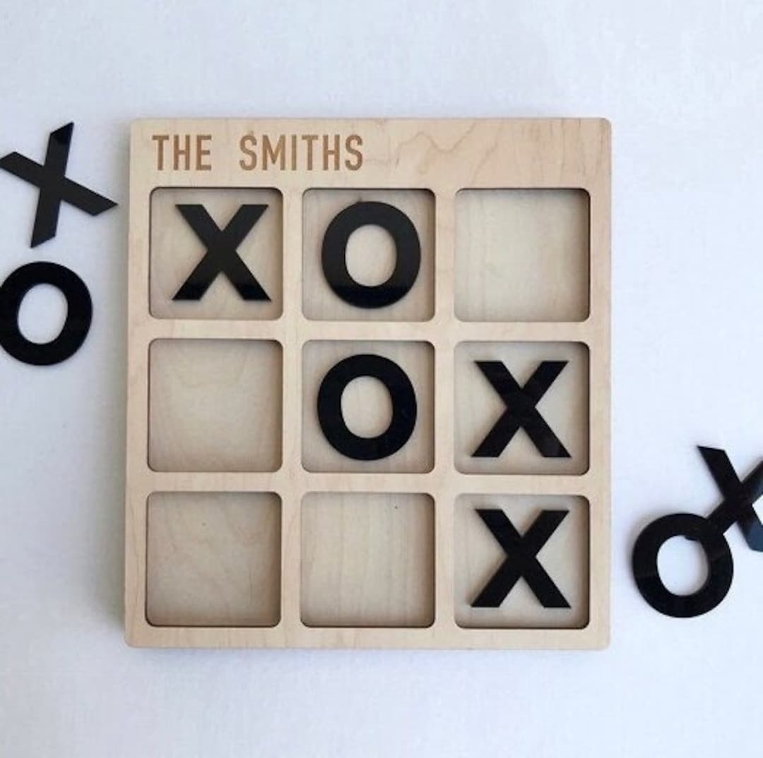 Custom Tic Tac Toe Personalized Handmade Game - Etsy
