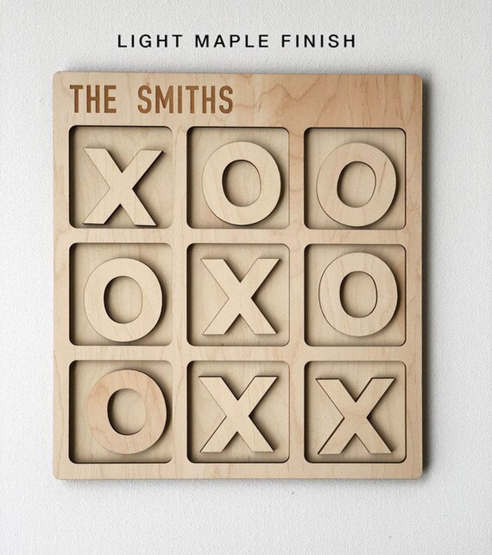 Custom Tic Tac Toe Personalized Handmade Game - Etsy