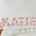Name Stand, Custom Name Stand, Letter Stand, Resin Name, Floral Resin ...
