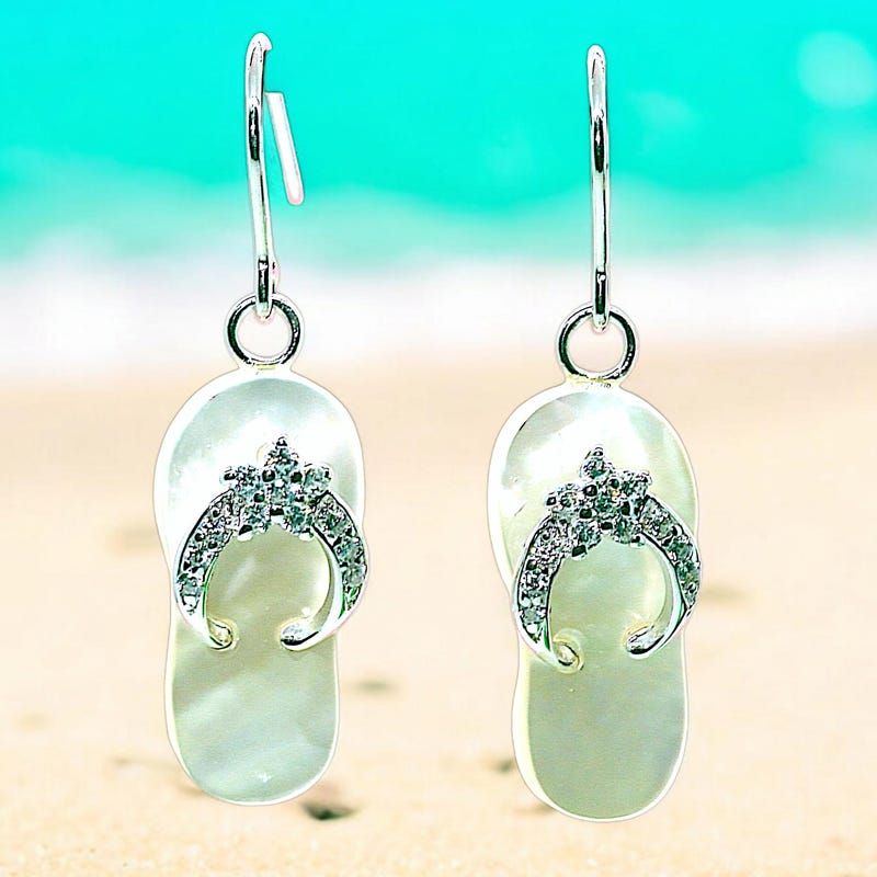 Pearl Flip Flops - Etsy