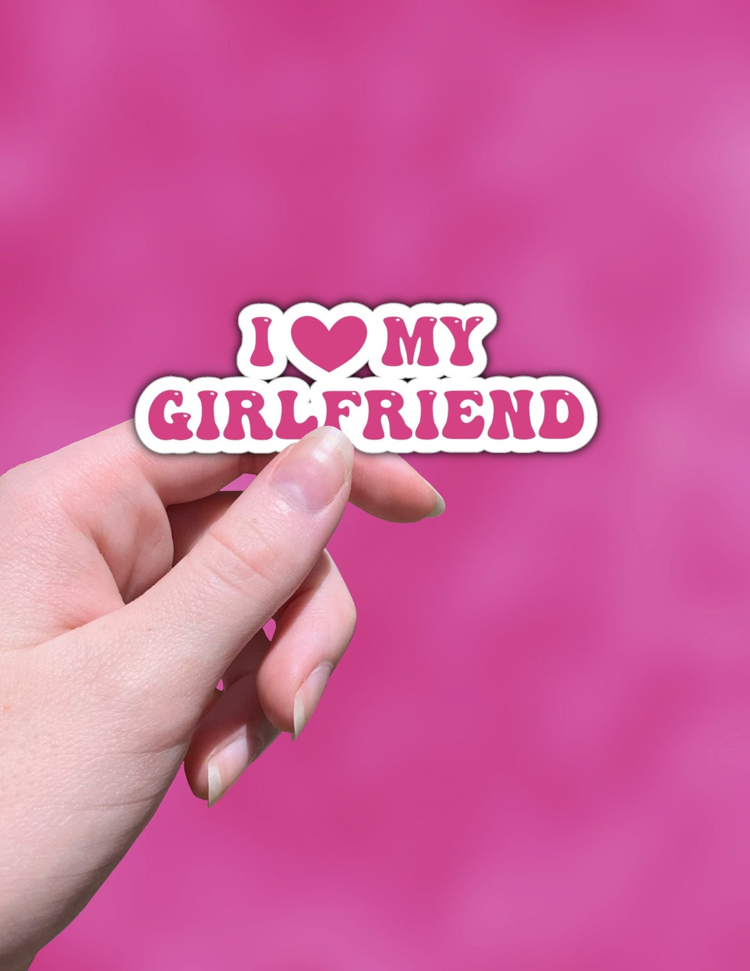 I Love My Girlfriend Sticker: Funny Gift for Boyfriend, Laptop Decal - Etsy