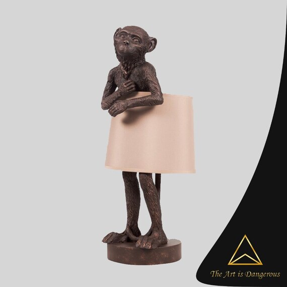 Monkey Table Lamp Monkey Statue Lamp Bedside Decor Home | Etsy