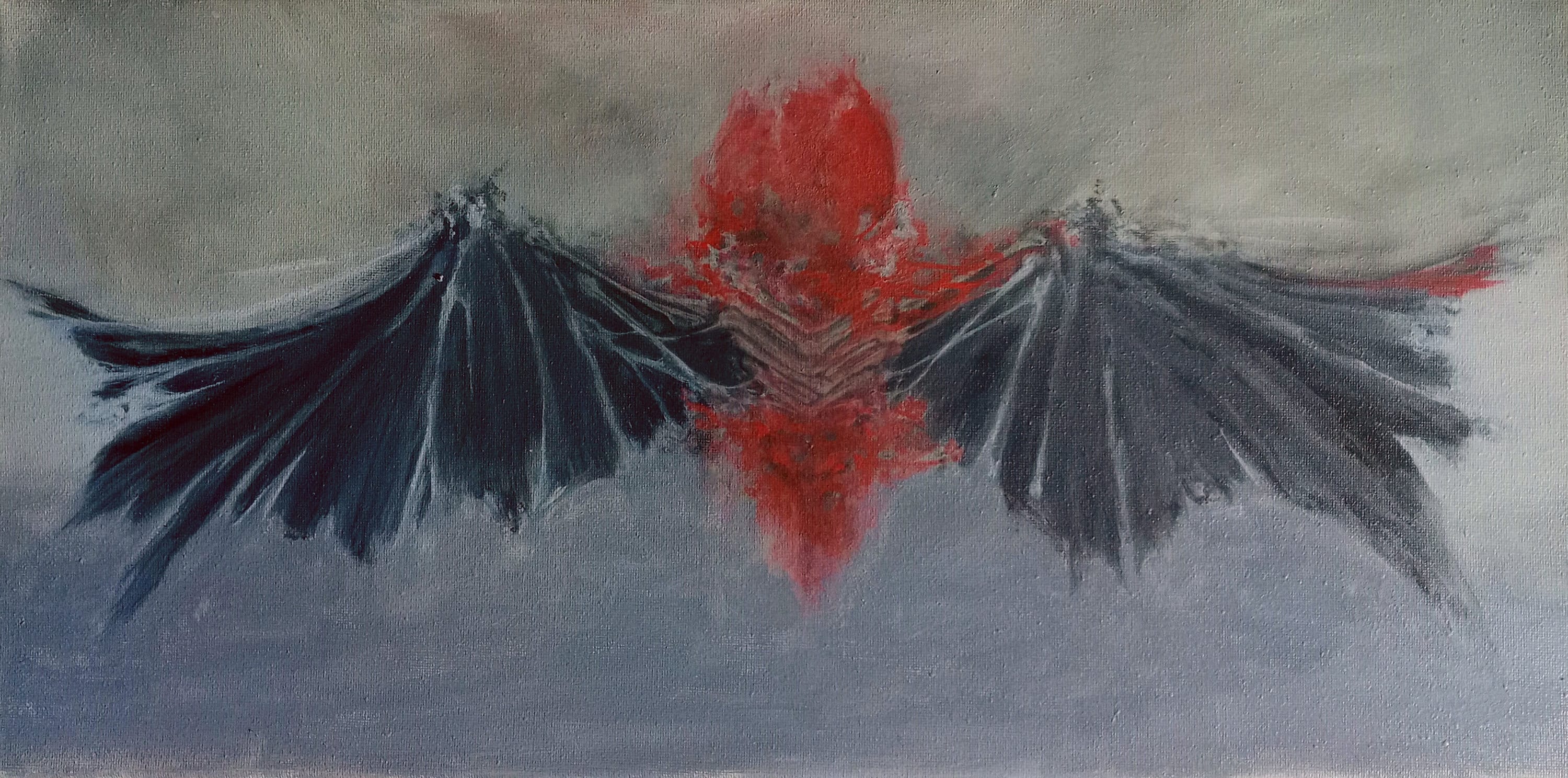 In the Belfry - Dark Surreal. Beksinski Inspired. Vampire. Bat. Wings ...