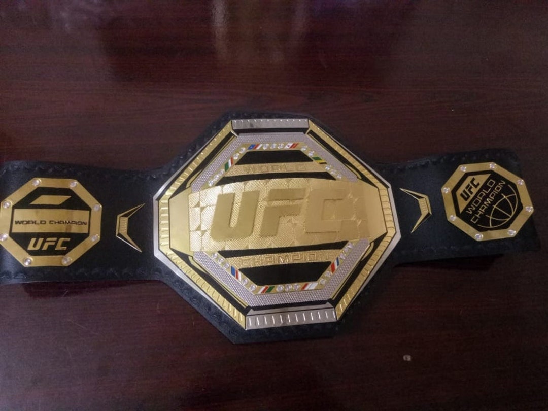 UFC Legacy Championship Belt, Guanine Leather Strap, Adult Size - Etsy