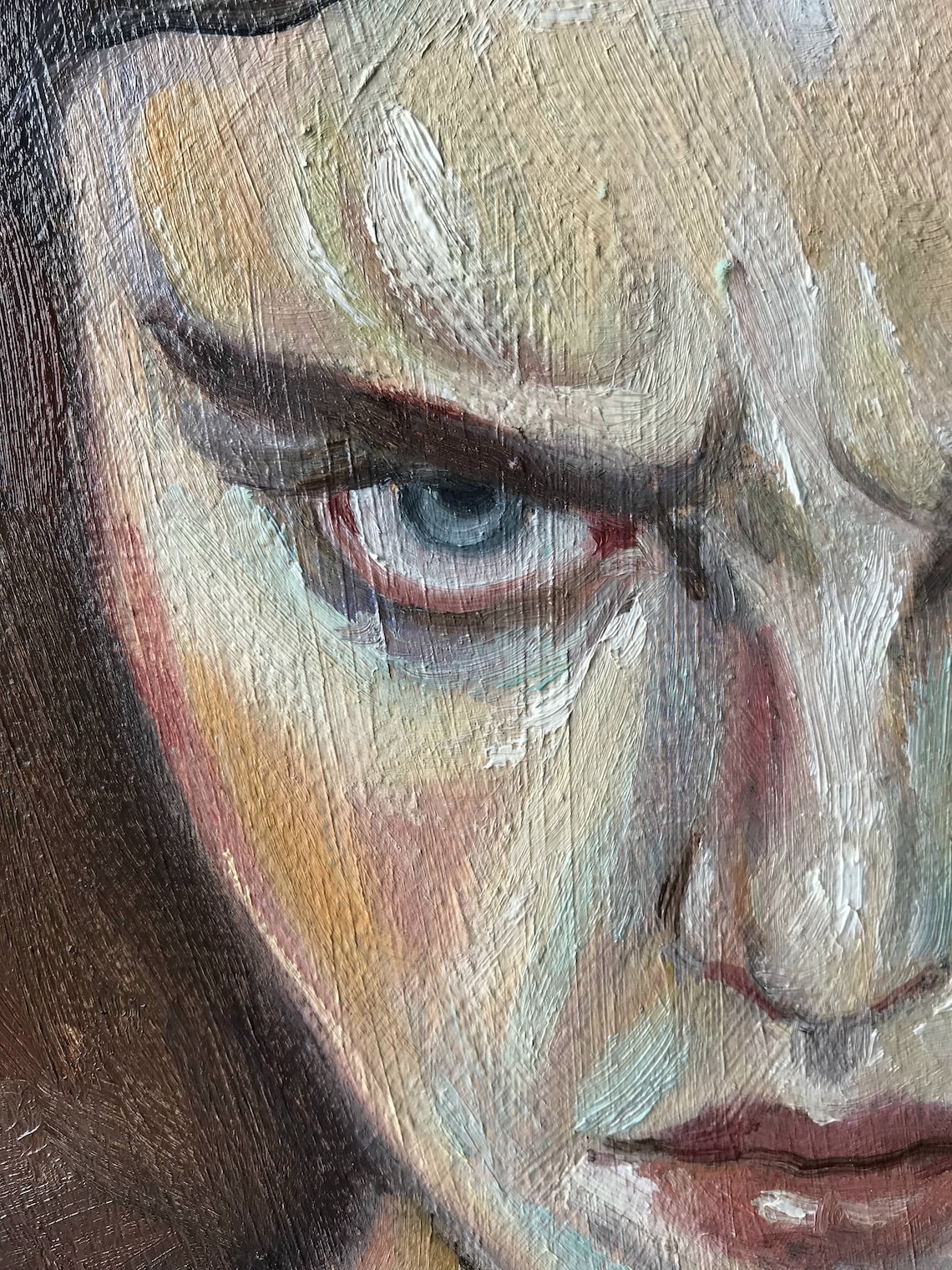 Anger Painting Portrait Woman Original Art Oil by Isolde | Etsy