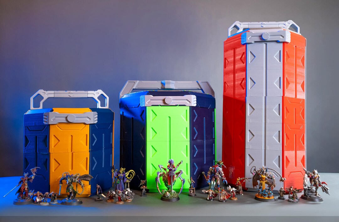 DND MINIATURE STORAGE Dungeons and Dragons Carrier, Wargames Storage ...