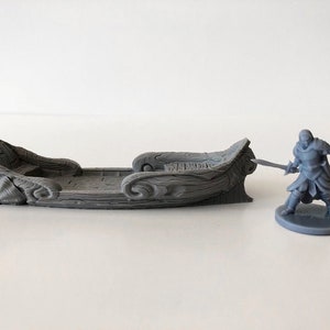 Dnd Adorned Longboat Tabletop Scatter Terrain Depths of Savage Atoll ...