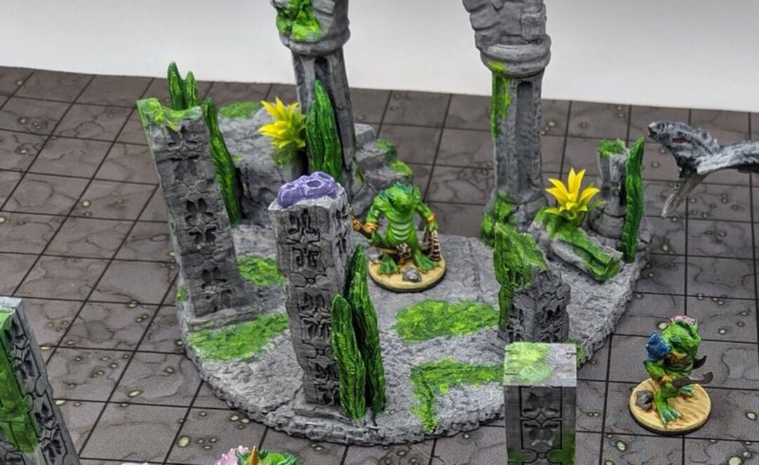 Dnd Merfolk Social Plaza Ampitheater Atlantis Underwater City Tabletop ...