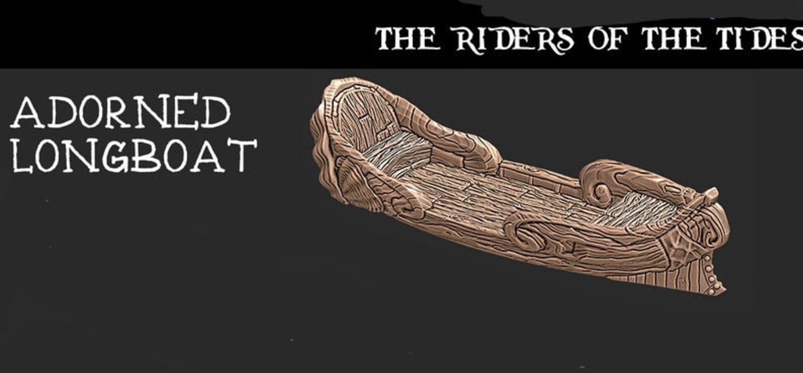 Dnd Adorned Longboat Tabletop Scatter Terrain Depths of Savage - Etsy