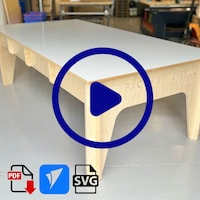 8x4 Workbench Plans CNC Router Assembly Table Portable Flat Pack ...